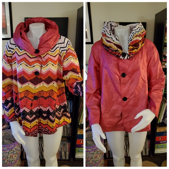 Lindi by Aria Collection | Jackets & Coats | Reversible Lindi Rain ...
